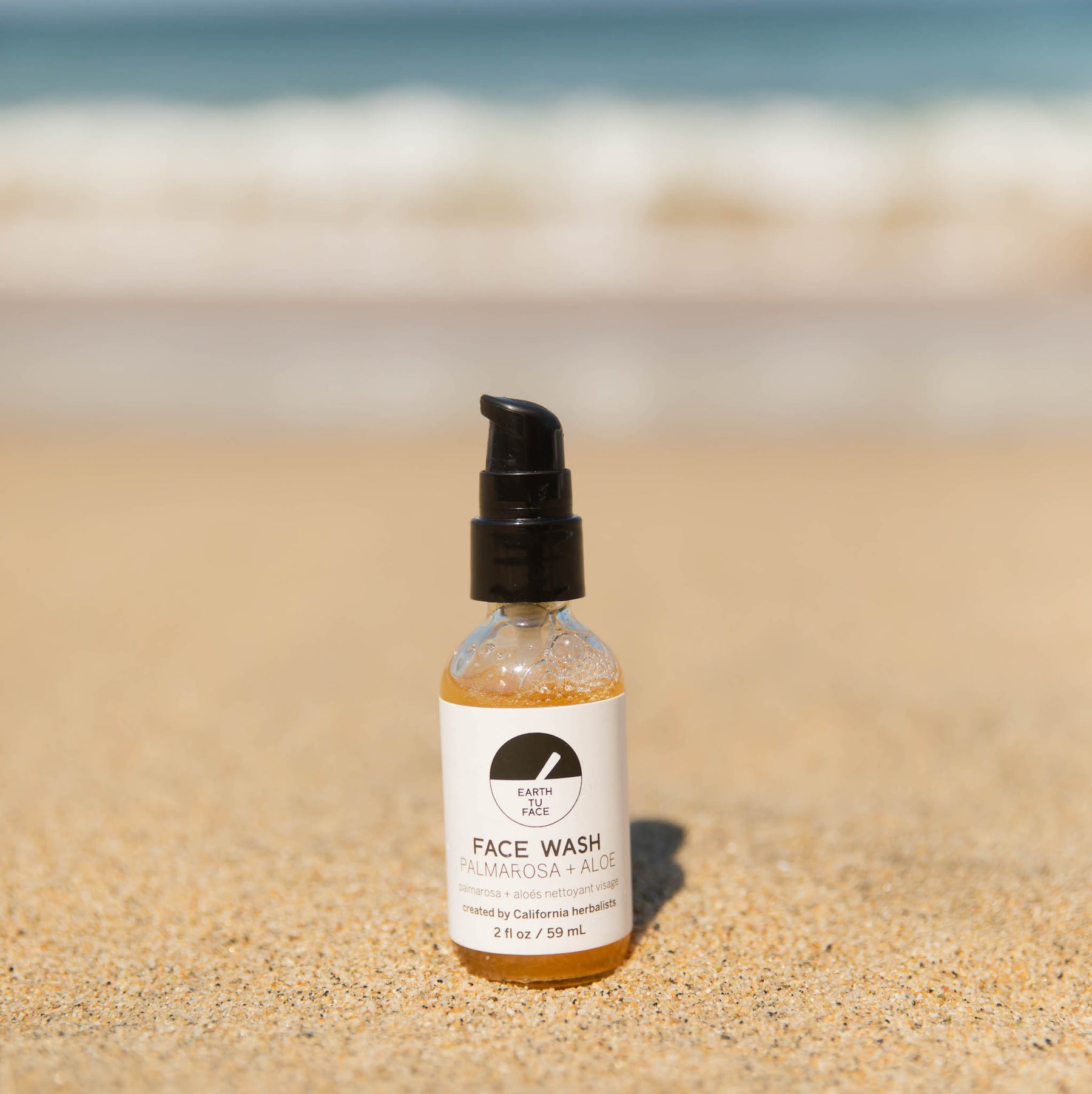 Palmarosa + Aloe Travel Face Wash - Earth Tu Face