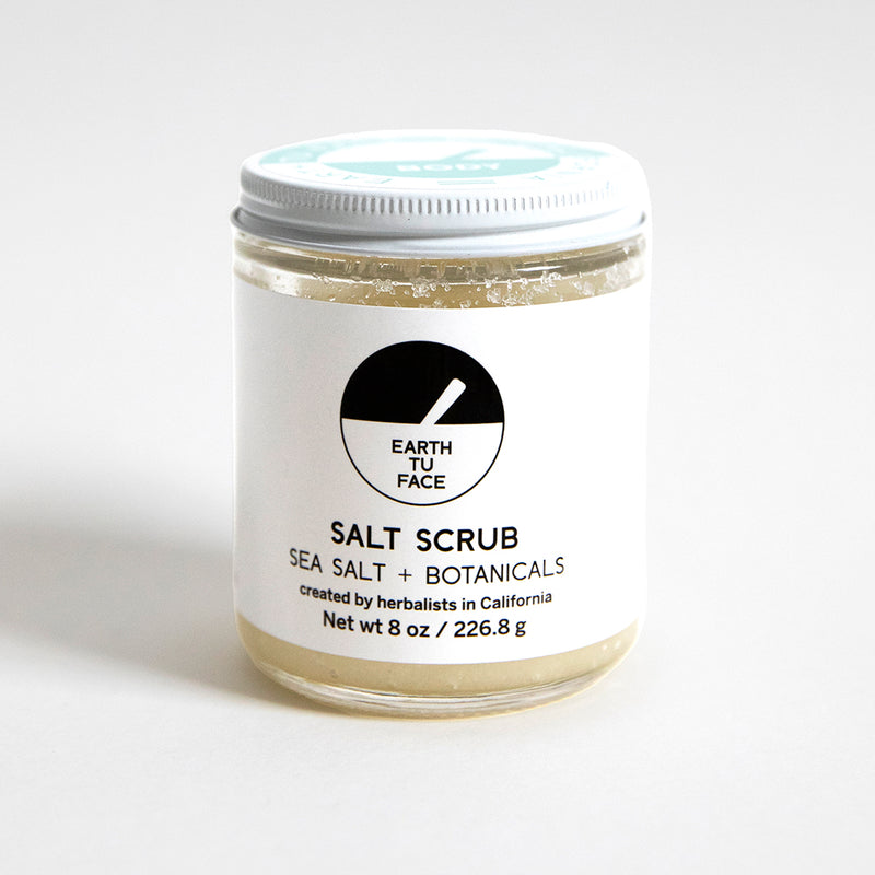 Sea Salt + Organic Oils Salt Scrub - Earth Tu Face